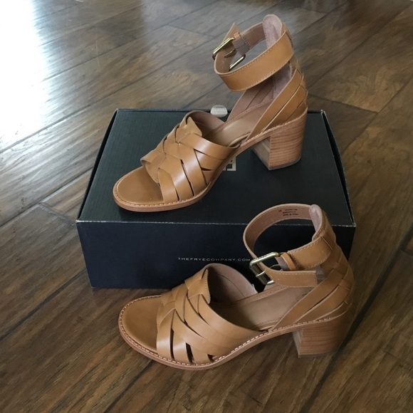 Frye | Shoes | New Frye Woven Leather Biana Heels | Poshmark